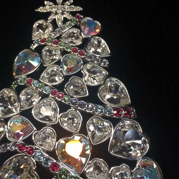 Swarovski | Jewelry | Swarovski Tree Brooch 20 Rockefeller Center ...